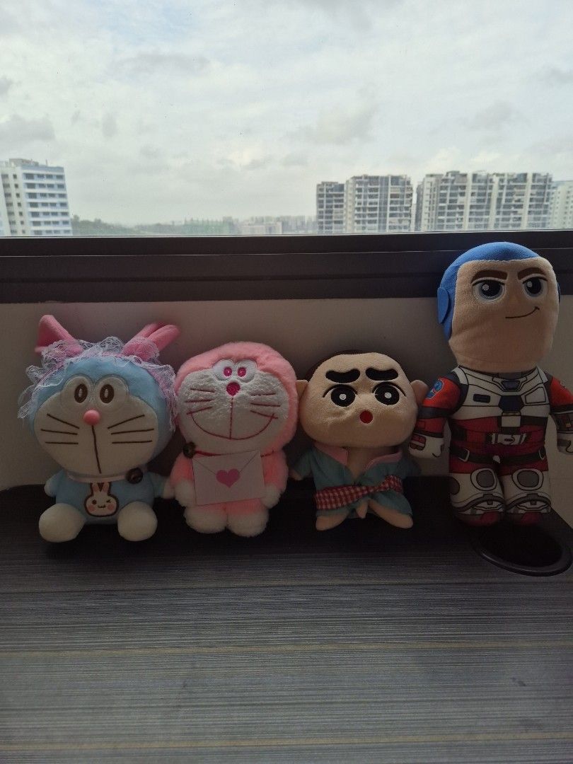 Assorted Plush Toys - Doraemon, Buzz Lightyear, Hobbies & Toys, Toys ...