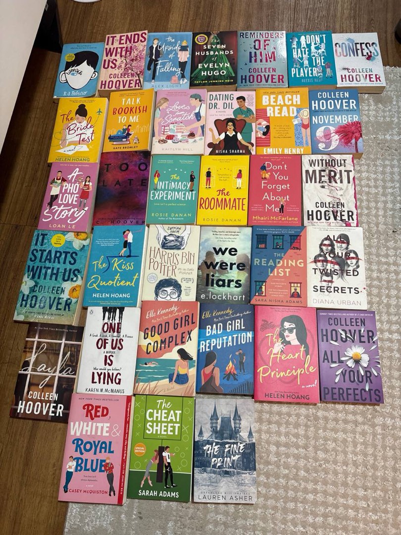 Assorted Romance Novels - Colleen Hoover, Emily Henry, etc., Hobbies ...
