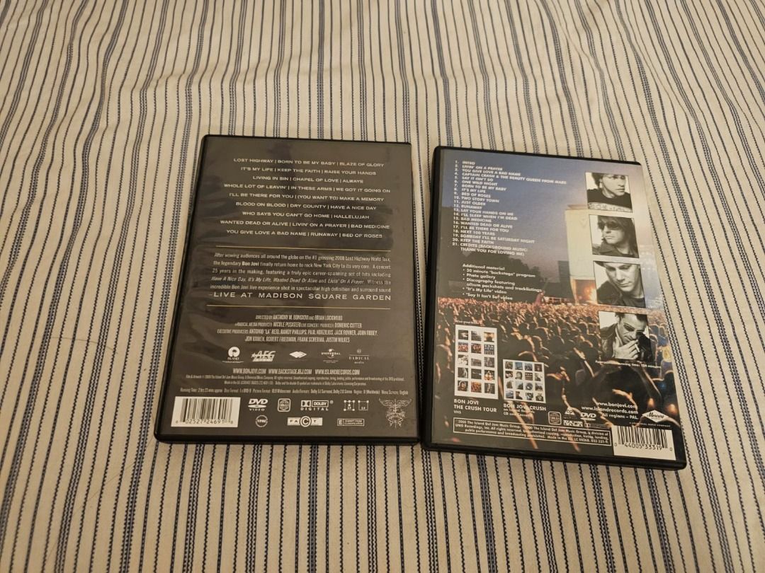 Bon Jovi Live Concerts - Madison Square Garden/The Crush Tour, Hobbies ...