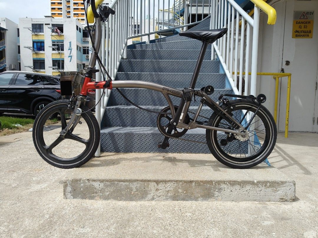 Brompton Pikes Folding Bike, Sports Equipment, Bicycles & Parts, Bicycles on Carousell