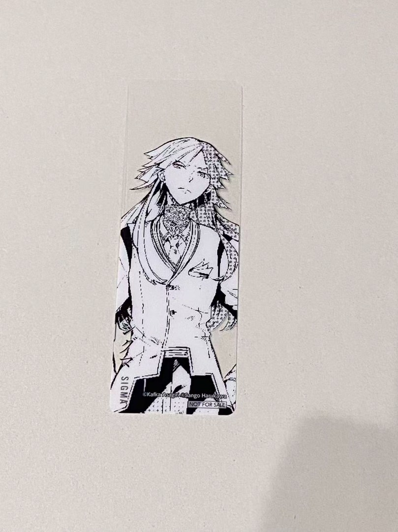 BSD/Bungo Stray Dogs Sigma bookmark, Hobbies & Toys, Memorabilia ...