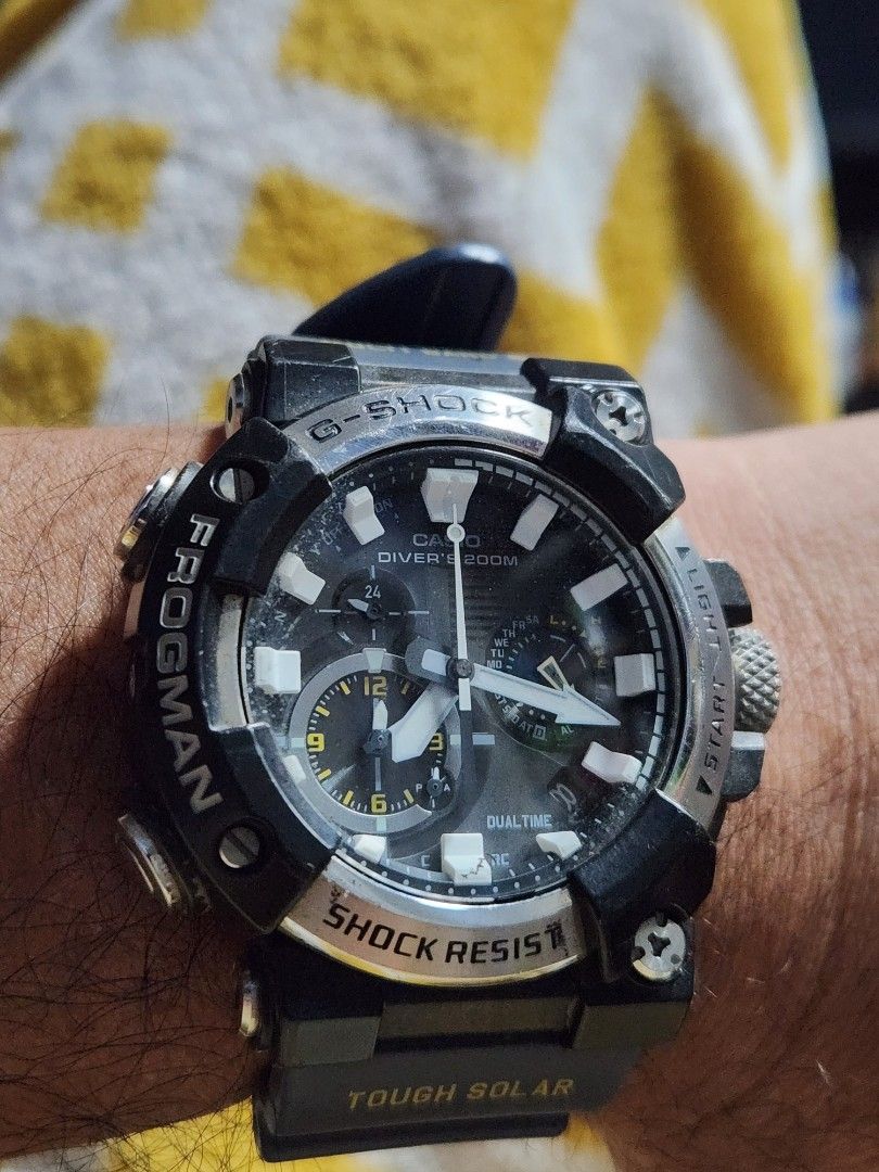 Casio G-Shock Frogman GWF-A1000 Solar Watch, Men's Fashion, Watches ...