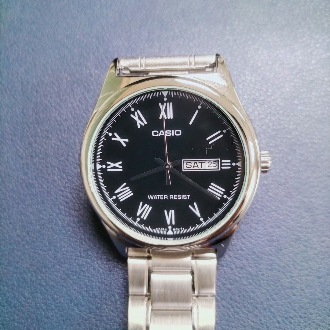 Casio Men Watch MTP-V006 - Black Dial, Men's Fashion, Watches ...