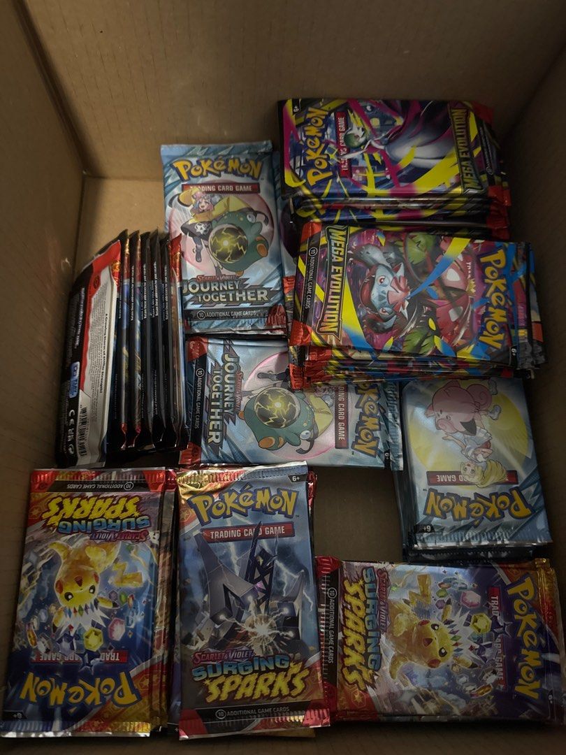 Cheapest MSRP Pokemon Booster Packs mega evolution surging sparks ...