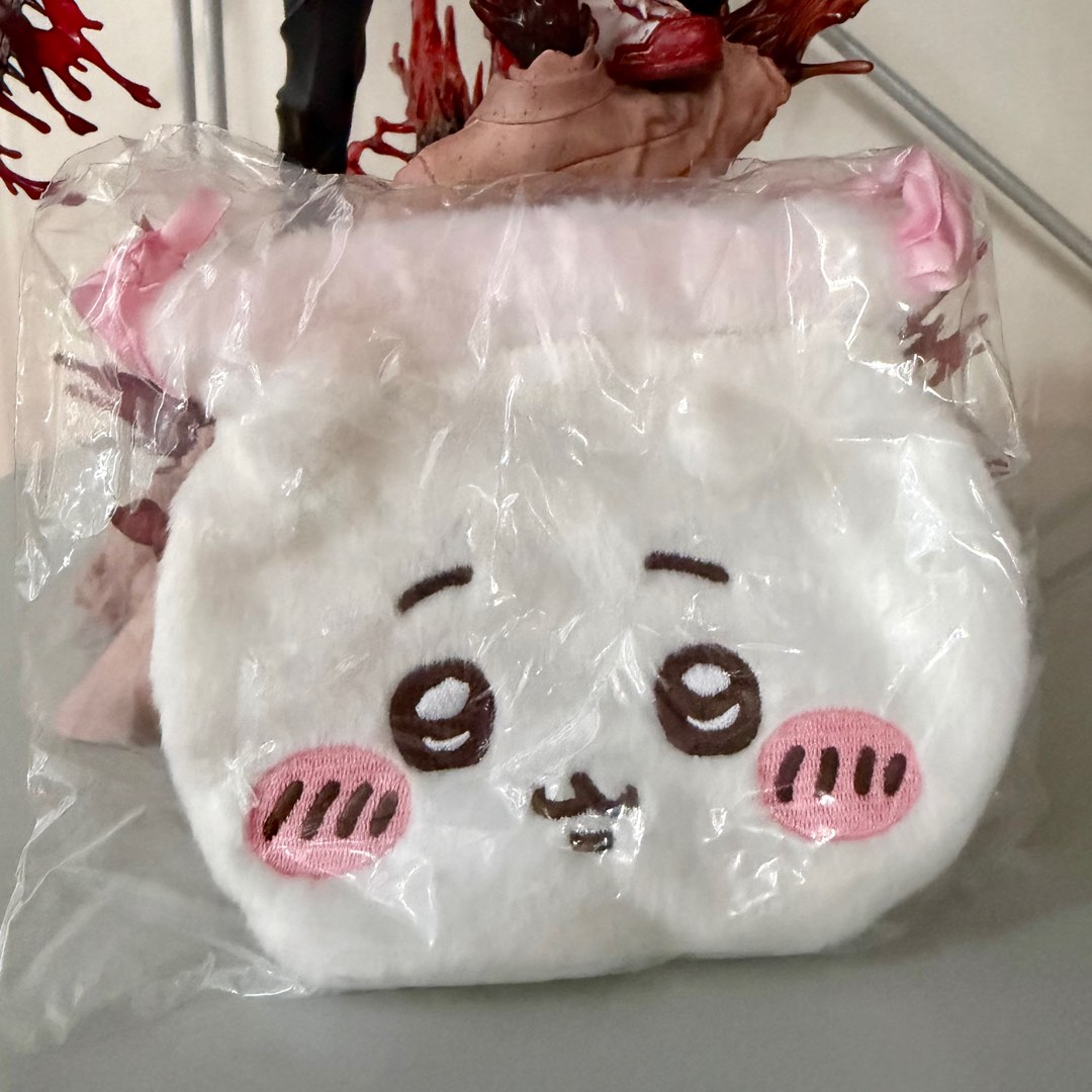 Chiikawa Face Gacha Plush Drawstring Bag (Chiikawa), Hobbies & Toys ...