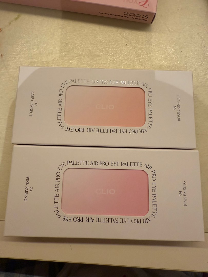 CLIO Pro Eye Palette Air - Rose Connect & Pink Pairing, Beauty ...