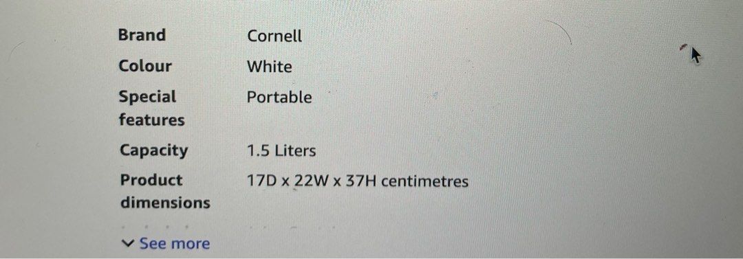 Cornell 1.5L Jug Blender with Grinder - CBL-S252PMW, TV & Home ...