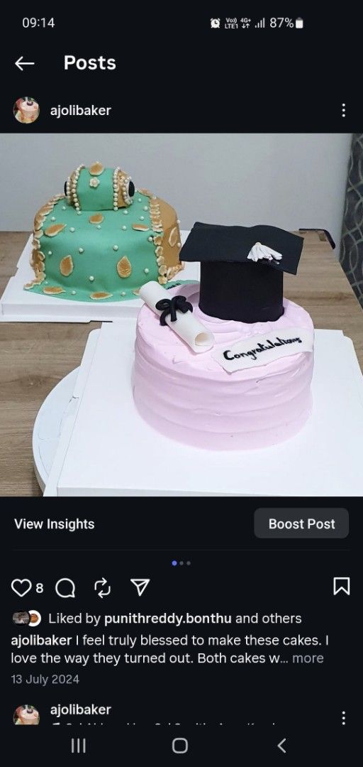 Custom Cakes - Graduation and Celebration, Food & Drinks, Homemade ...