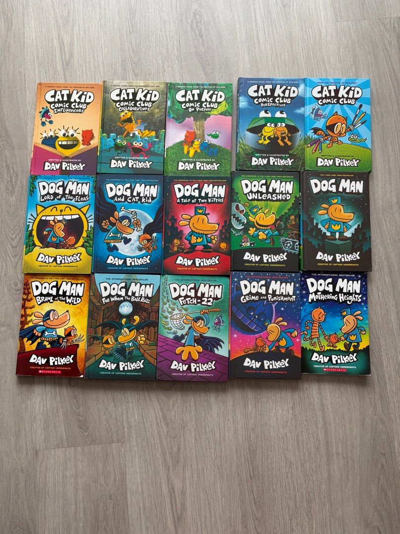 Dog Man & Cat Kid Comic Club Books by Dav Pilkey (Bundle / Individual ...