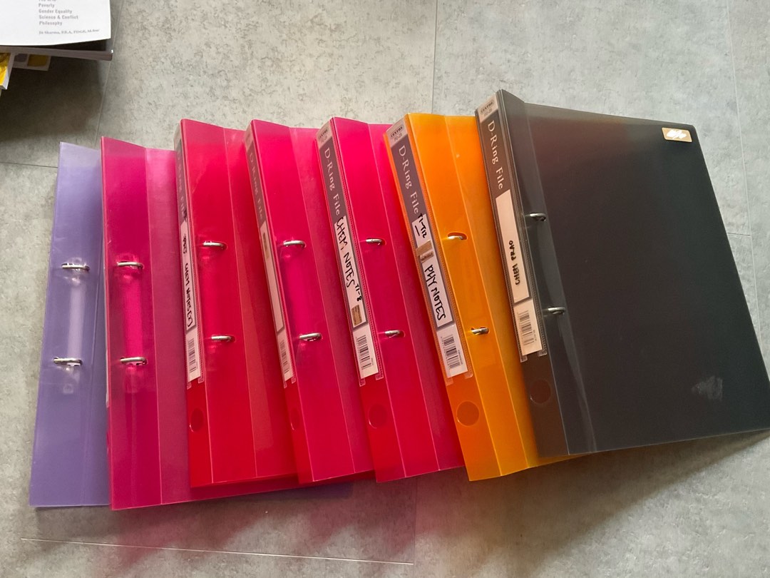 D-Ring File Binders Ring Files Ring Binder D Ring file, Hobbies & Toys ...