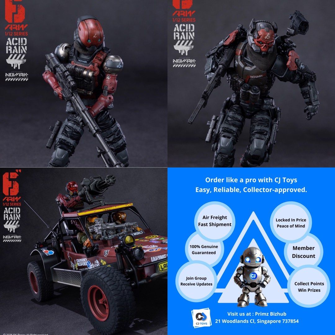 FEXT HOBBY ACID RAIN WORLD 1:12 ACTION FIGURE SERIES NOVARK WAVE 01.5 ...