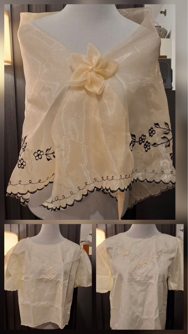 Filipiniana Alampay and Tops, Women's Fashion, Tops, Others Tops on ...