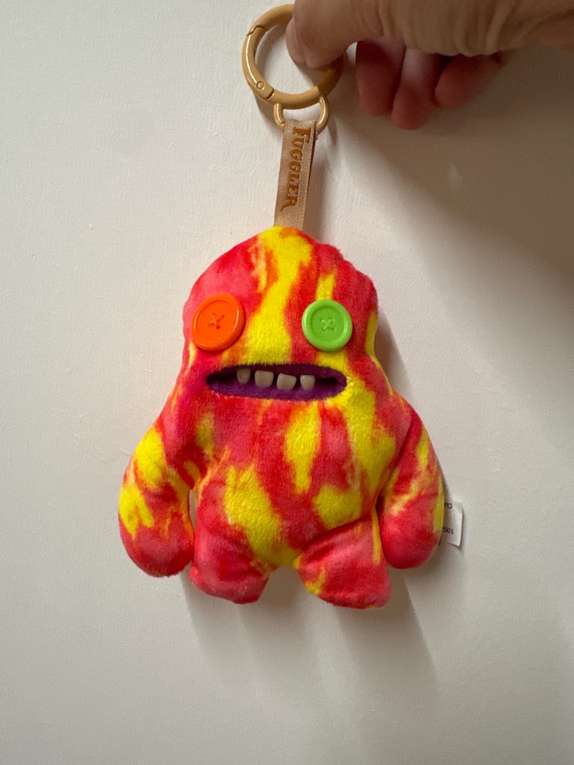 Fuggler Monster Keychain - Red/Yellow, Hobbies & Toys, Toys & Games on ...