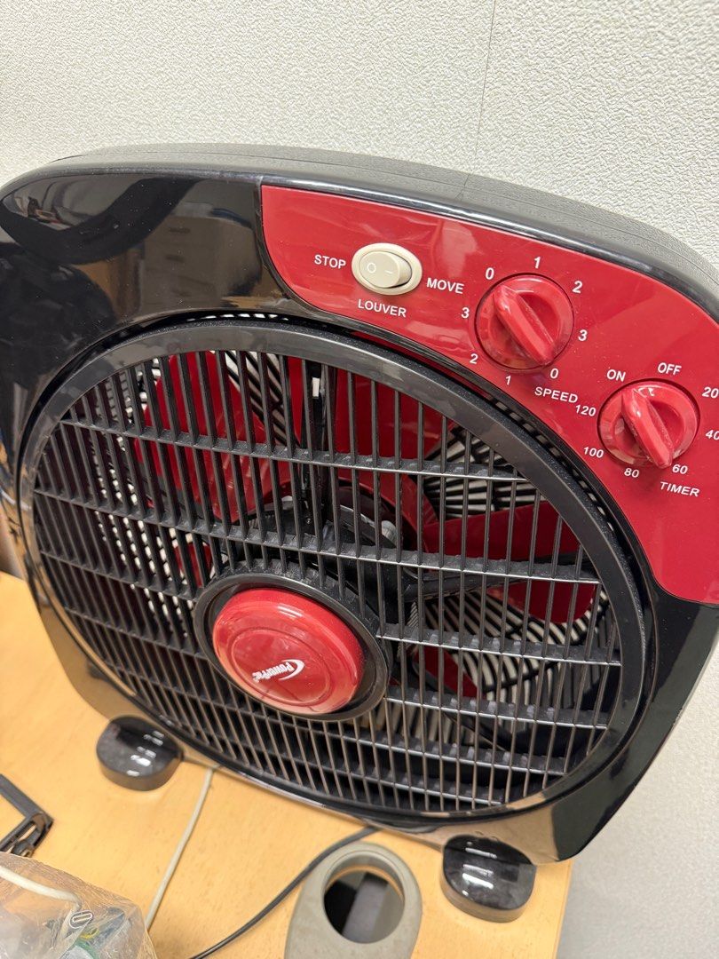 Generic Box Fan with Timer and Speed Settings, Furniture & Home Living ...