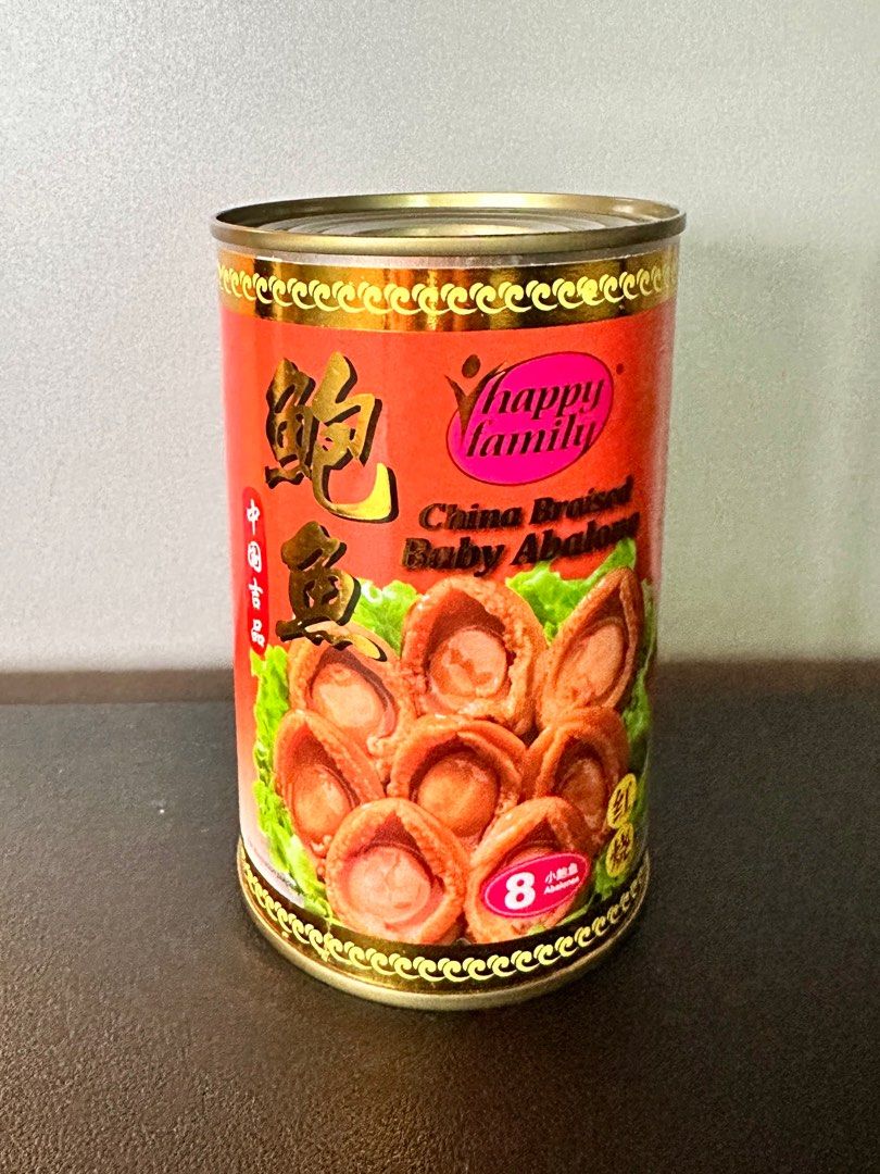 Happy Family China Braised Baby Abalone (8 pc) 420g net weight (Exp 24 ...