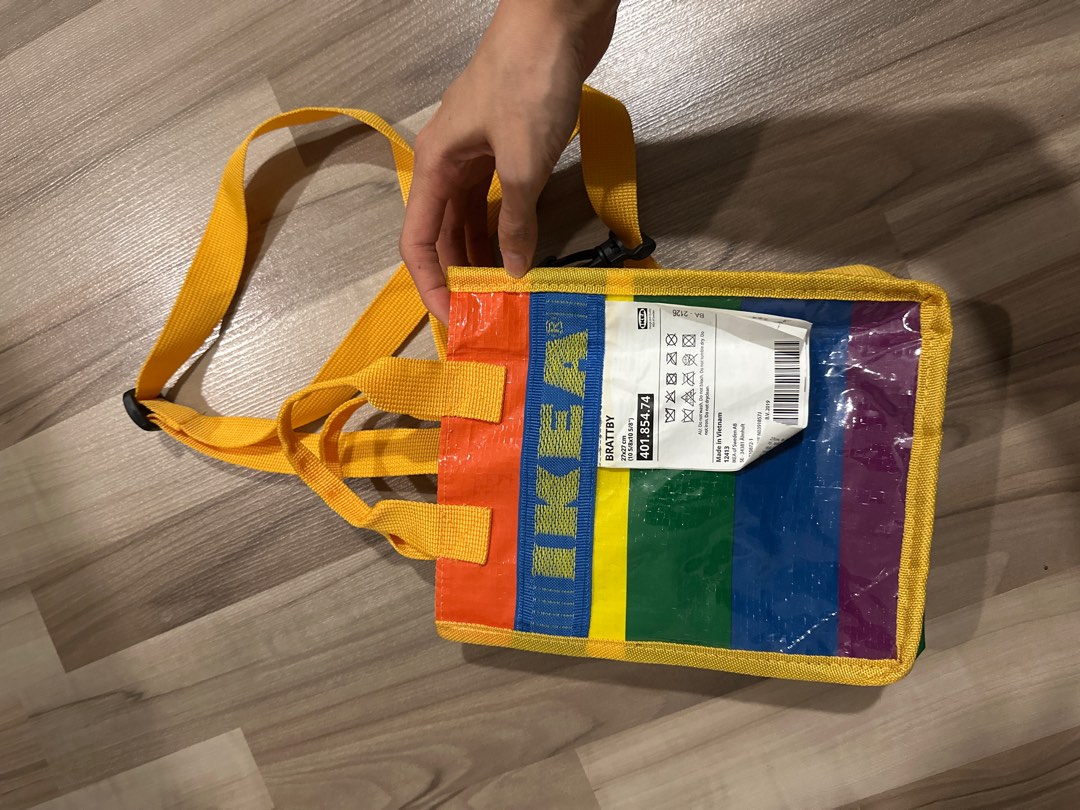 IKEA BRATTBY Rainbow Shoulder Bag, Women's Fashion, Bags & Wallets ...