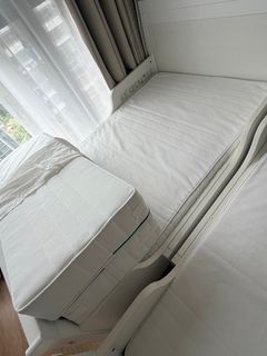 IKEA BUSUNGE Extendable Bed - White, Furniture & Home Living, Furniture ...