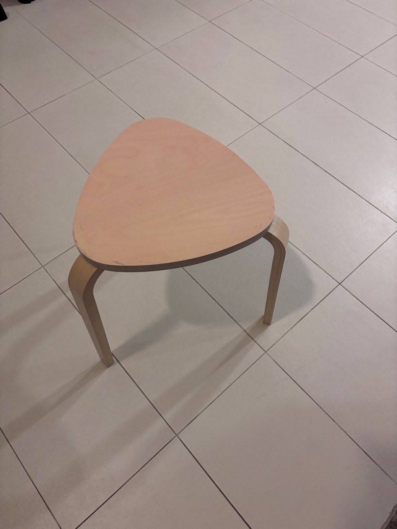 IKEA Stool - Light Wood, Furniture & Home Living, Furniture, Chairs on ...