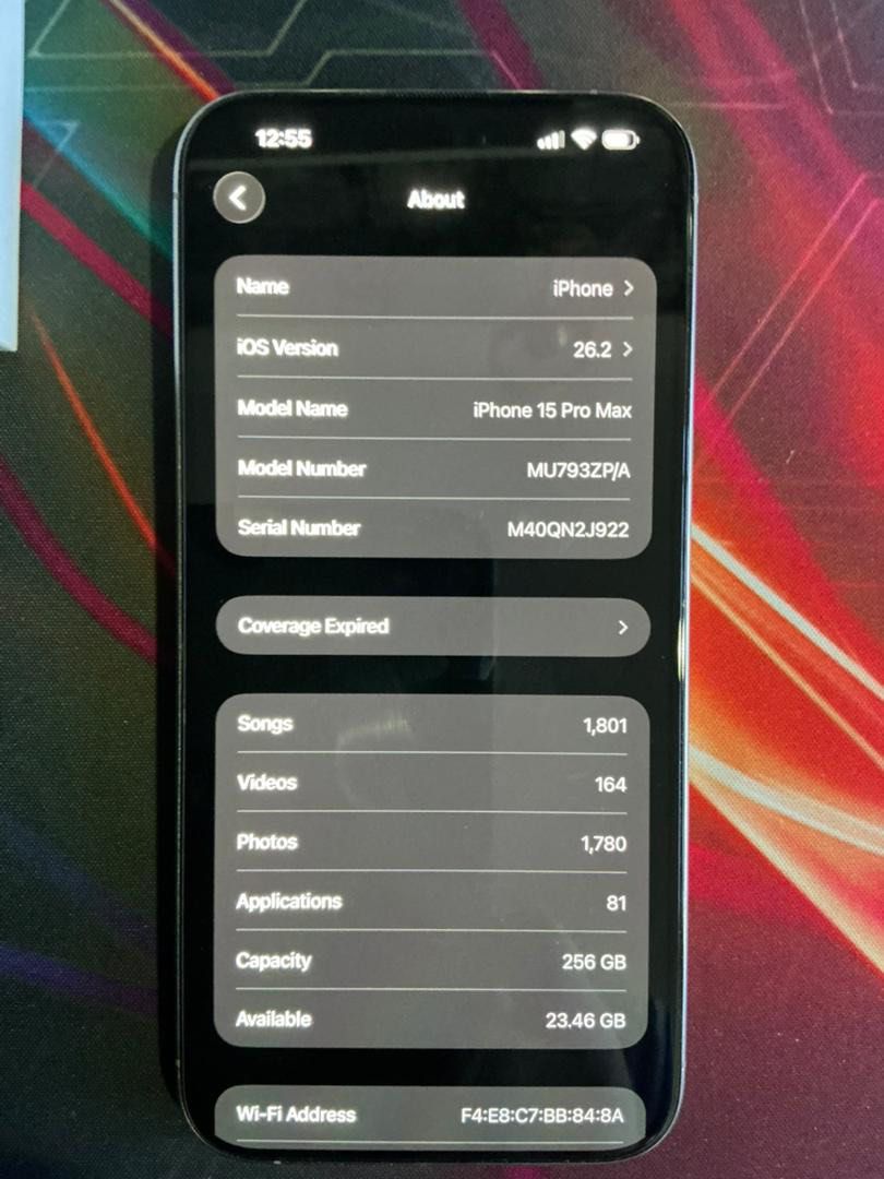 iPhone 15 pro max Silver 256GB, Mobile Phones & Gadgets, Mobile Phones ...