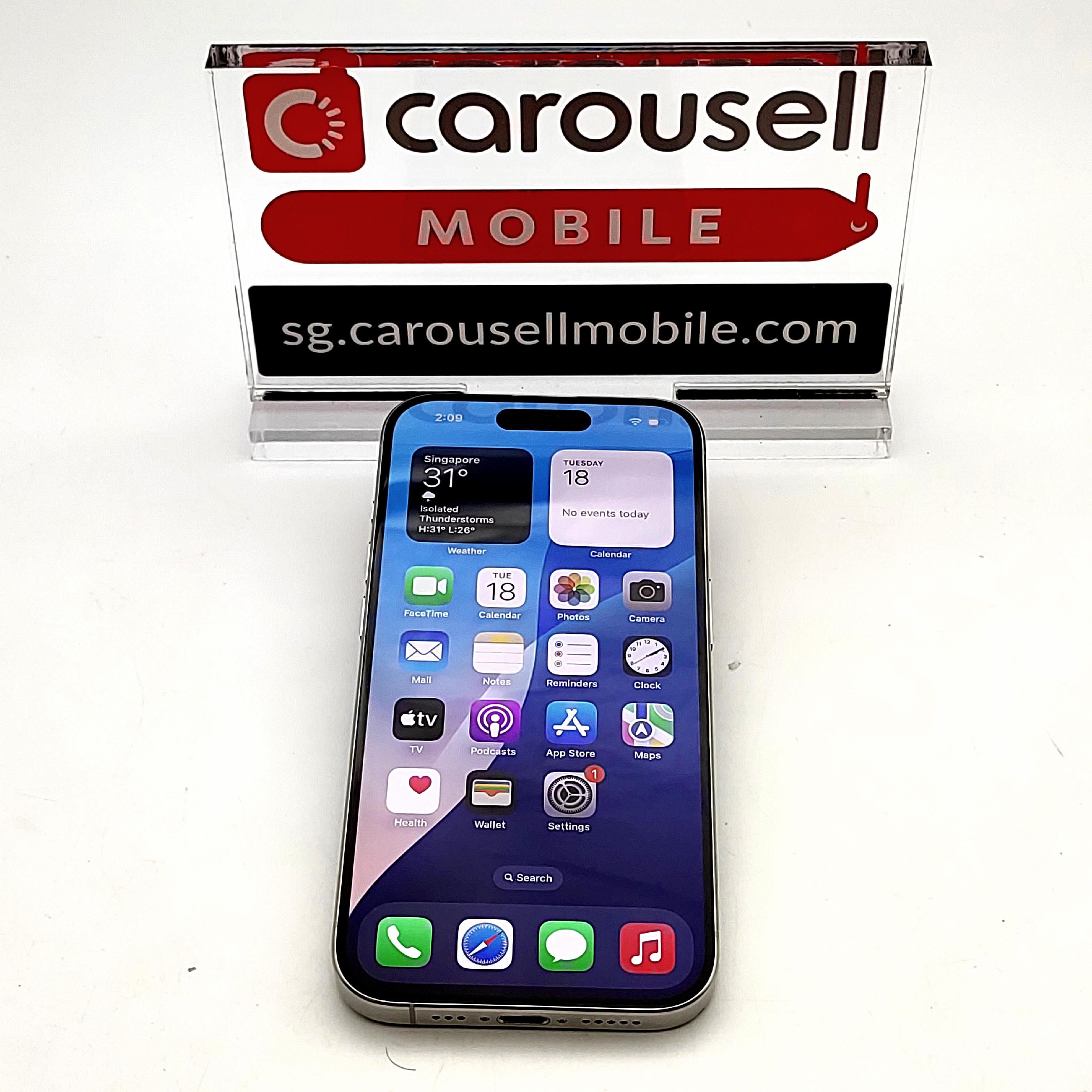 iPhone 15 Pro White Titanium 256GB, Mobile Phones & Gadgets, Mobile ...