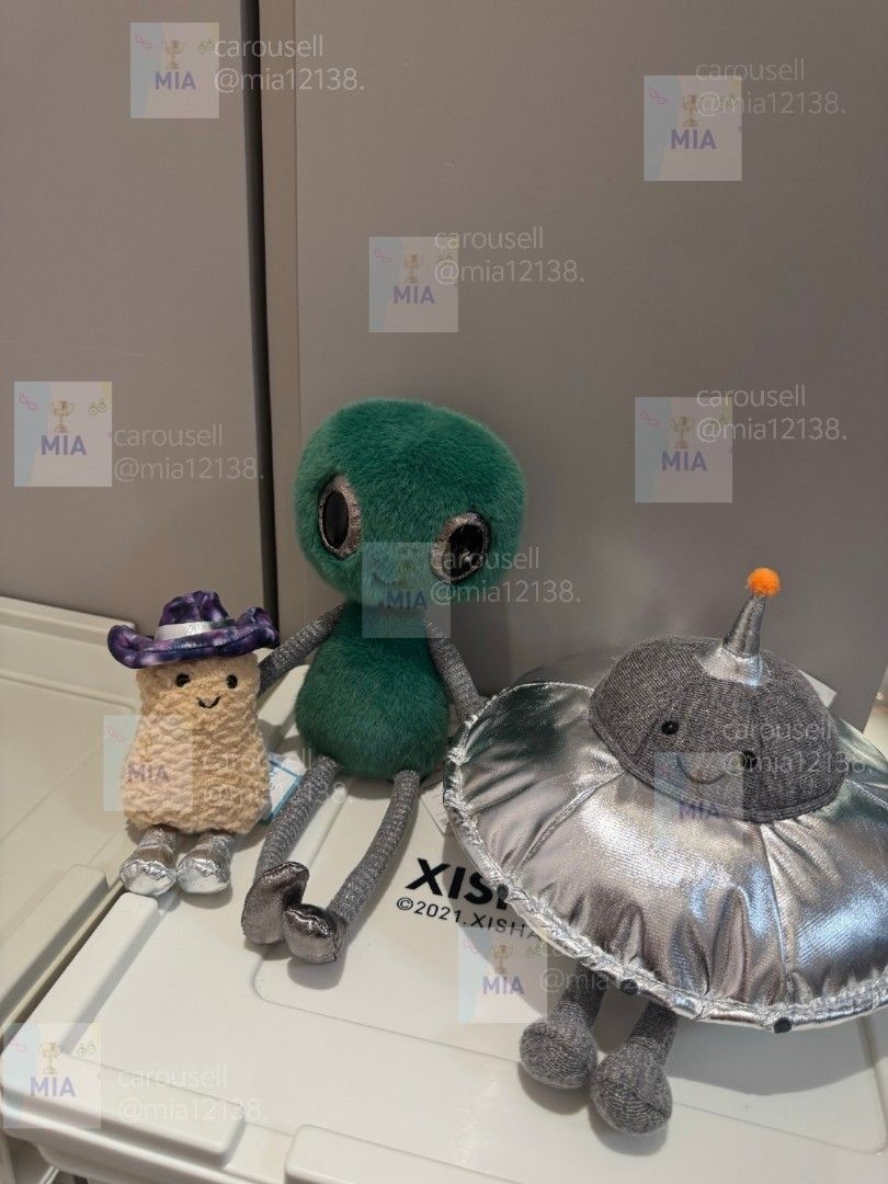 🥇Jellycat Alien/UFO/Alien Peanut Fun Dolls Gifts Birthday Gifts Plush ...