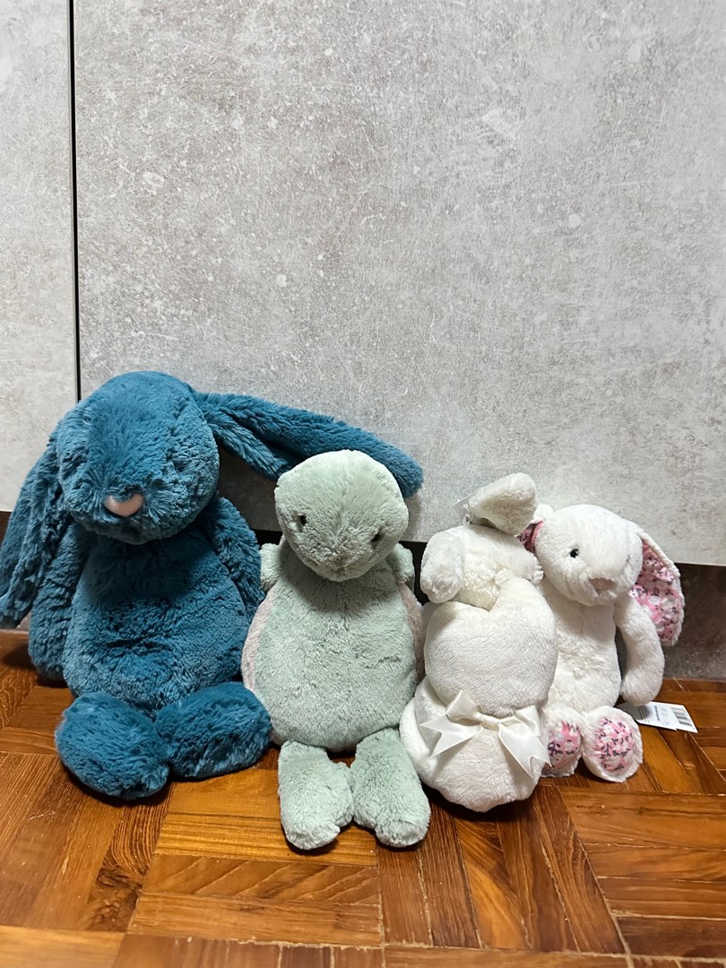 Jellycat Bunny Plush Toys - Various Sizes & Colors, Hobbies & Toys ...