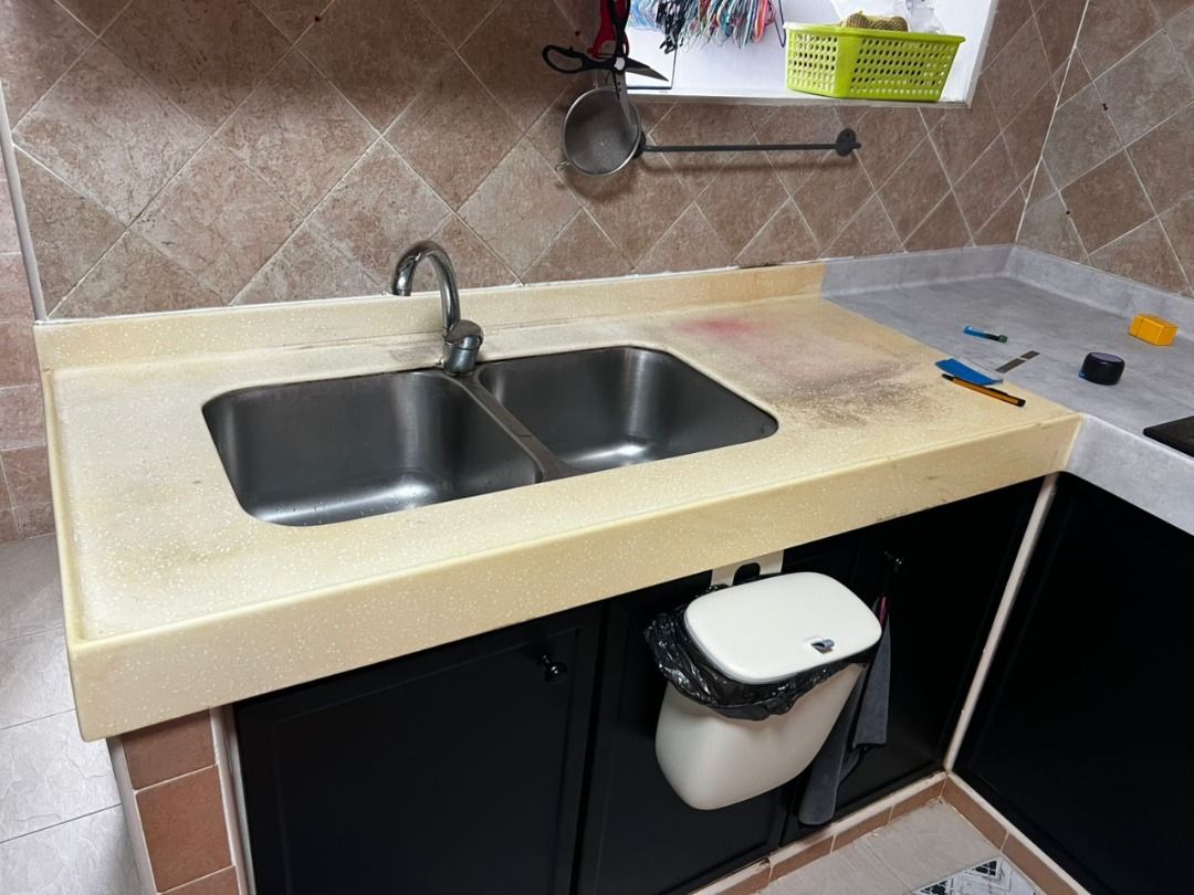 Kitchen laminate cabinets vinyl Wrapping, Furniture & Home Living, Home ...