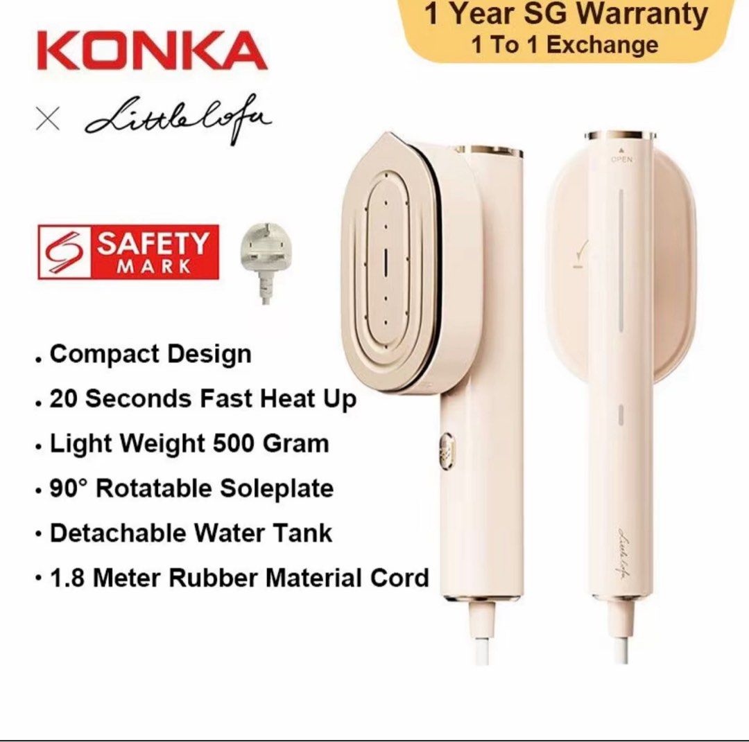 KONKA x LITTLE COFA 2in1 Portable Steam Iron & Garment Steamer,For ...