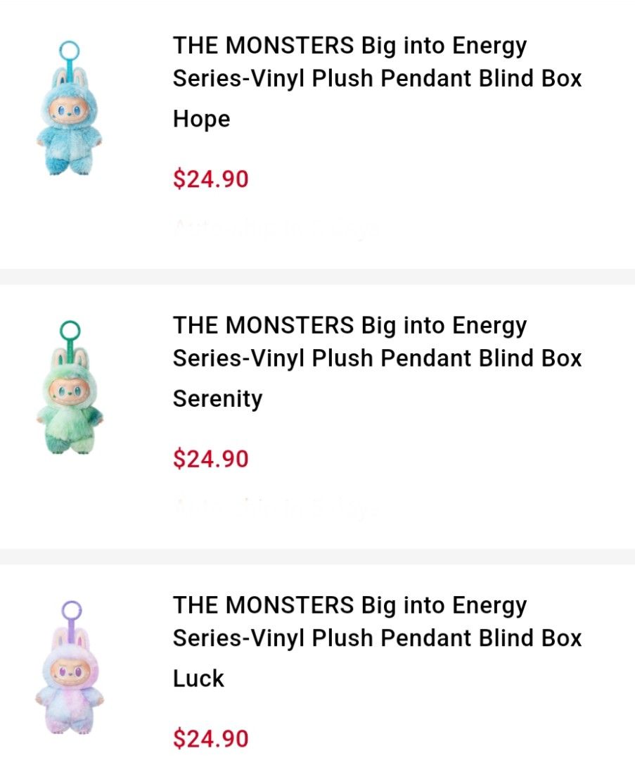 BNIB Labubu V3 - POPNOW Big into Energy Plush Blind Box, Hobbies & Toys ...
