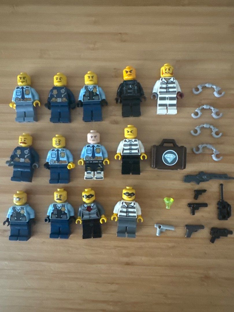 Lego City Police and Criminal Minifigures, Hobbies & Toys, Toys & Games ...