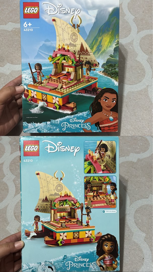 LEGO Disney Princess Moana's Wayfinding Boat 43210, Hobbies & Toys ...