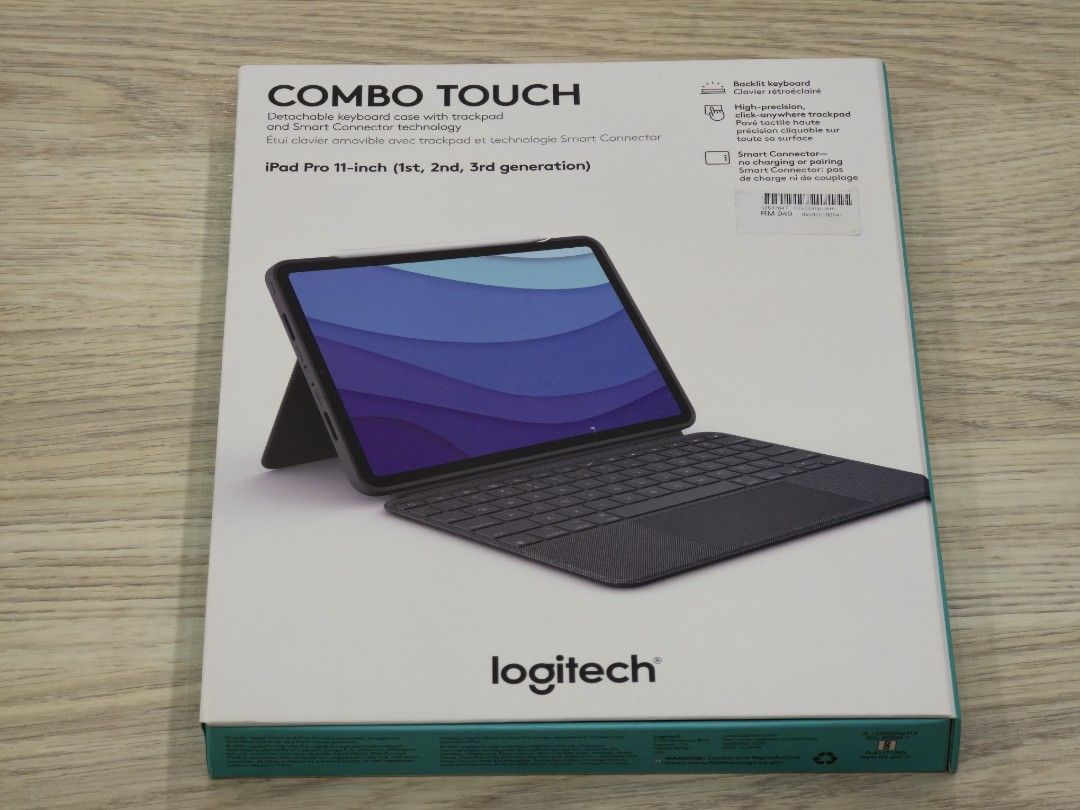 Logitech Detachable keyboard case with track pad for iPad Pro 11-inch ...