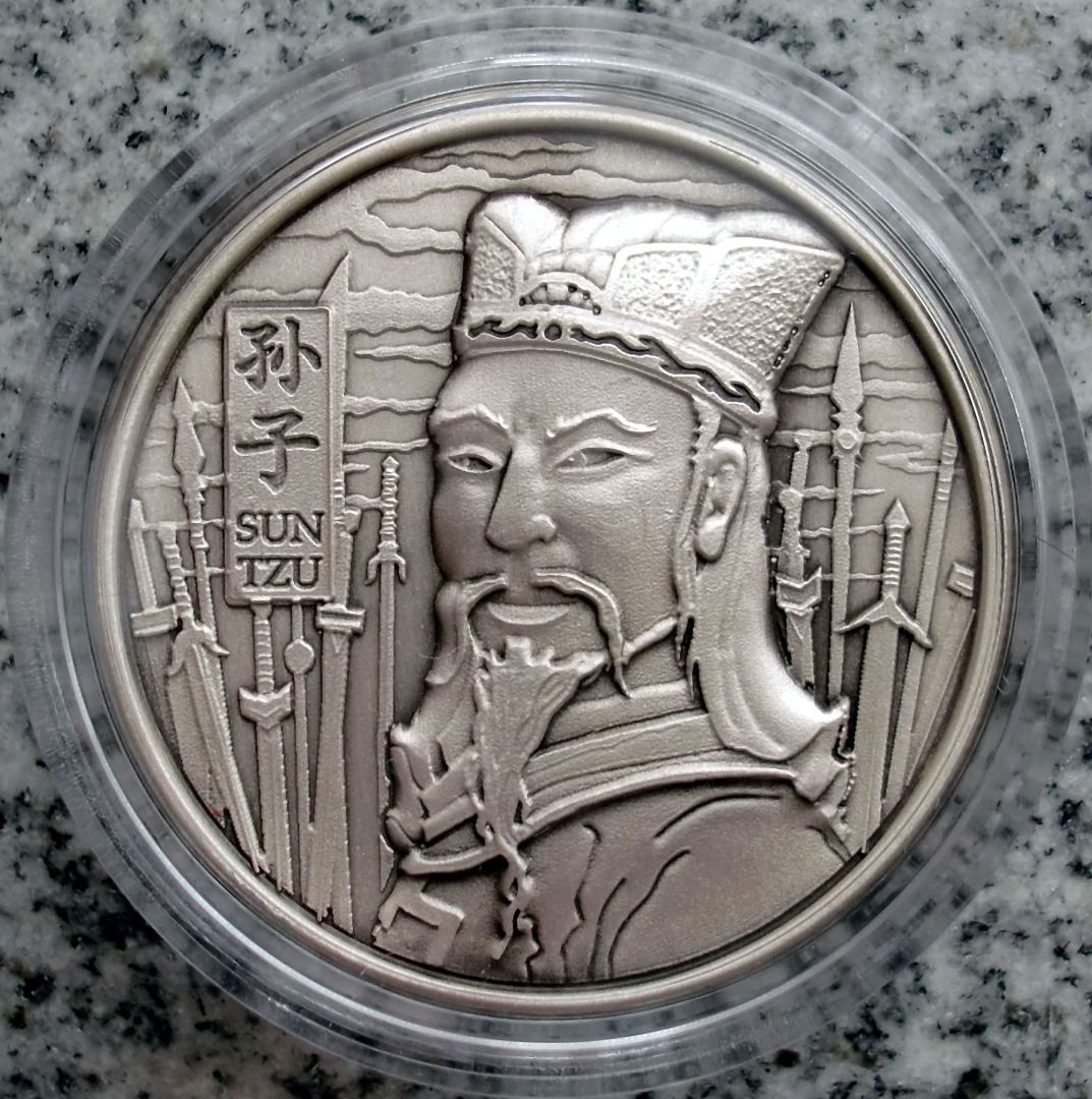 [MI-3] - Sun Tzu The Art of War 2 oz Silver, 興趣及遊戲, 收藏品及紀念品, 錢幣 - Carousell