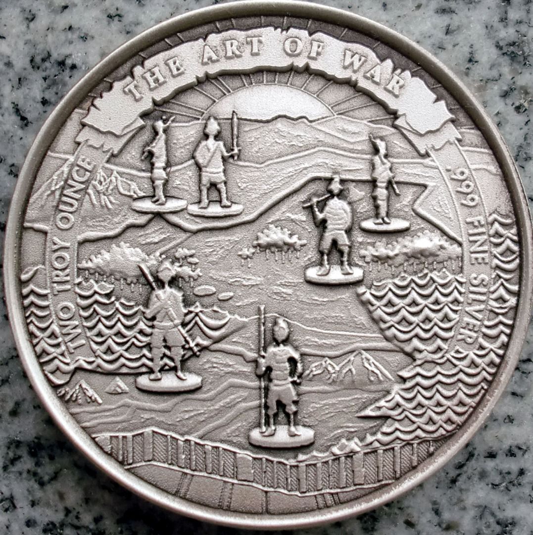 [MI-3] - Sun Tzu The Art of War 2 oz Silver, 興趣及遊戲, 收藏品及紀念品, 錢幣 - Carousell