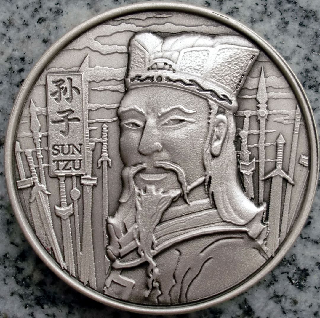 [MI-3] - Sun Tzu The Art of War 2 oz Silver, 興趣及遊戲, 收藏品及紀念品, 錢幣 - Carousell