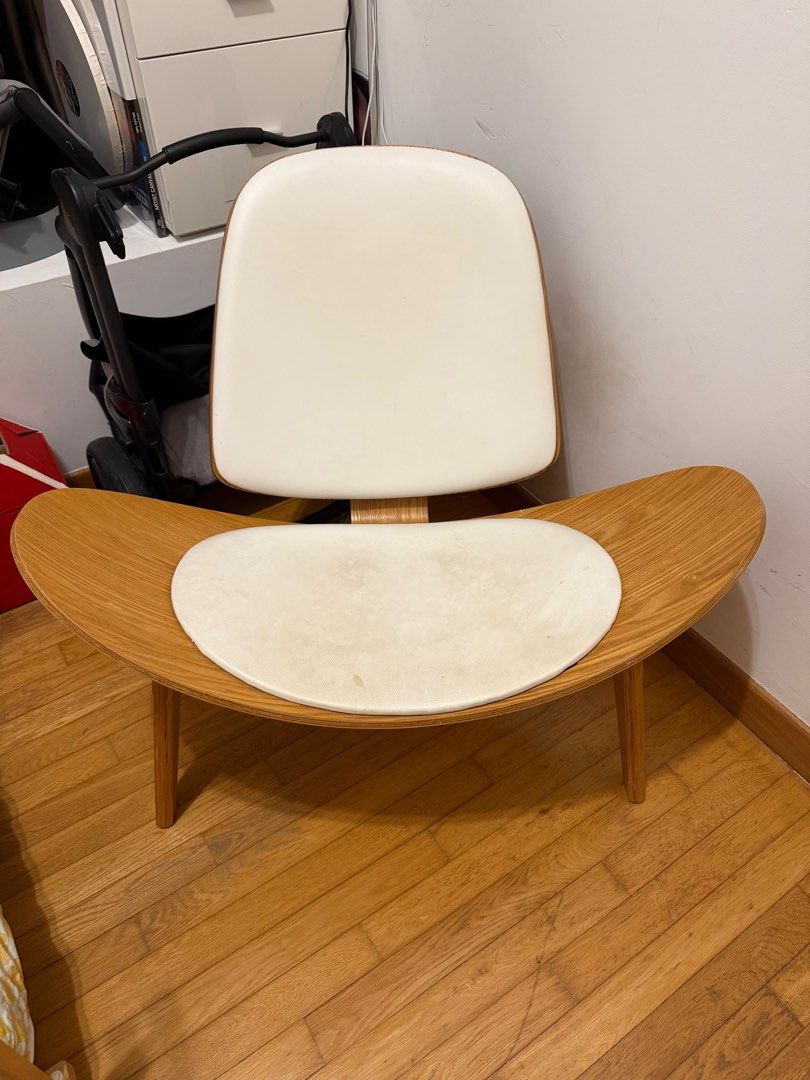 Mid-Century Modern Shell Chair, Furniture & Home Living, Furniture ...