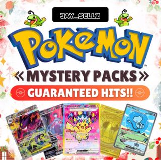 [LEFT 4] Pokemon Mystery Box [Mystery Packs + Plush Toy], Hobbies ...