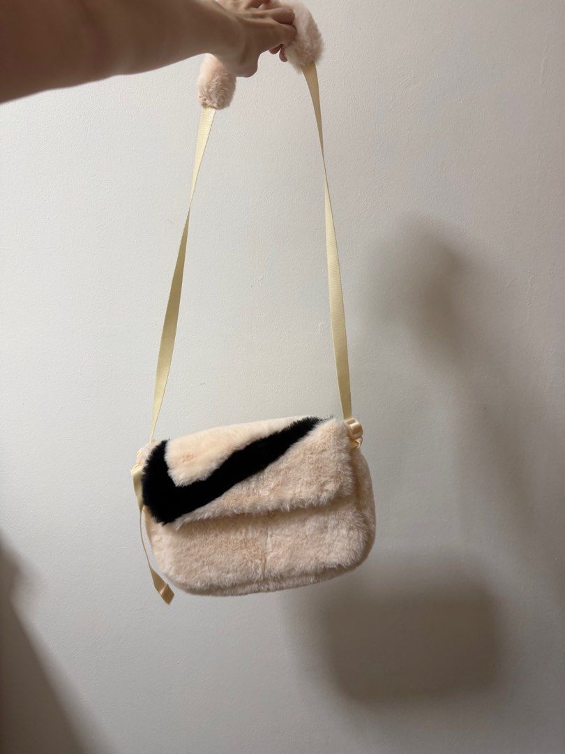 Nike Futura 365 Faux Fur Crossbody 'Guava Ice Black', Women's Fashion ...