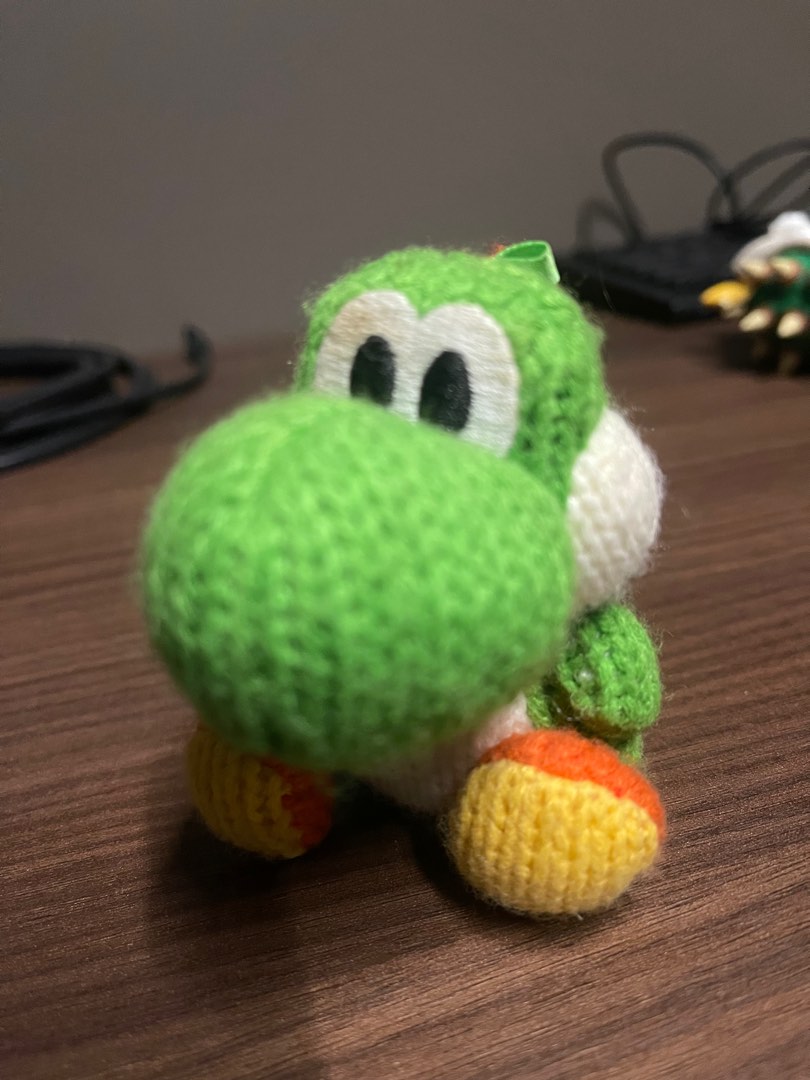 Nintendo Yoshi woolly world green amiibo, Video Gaming, Video Games ...