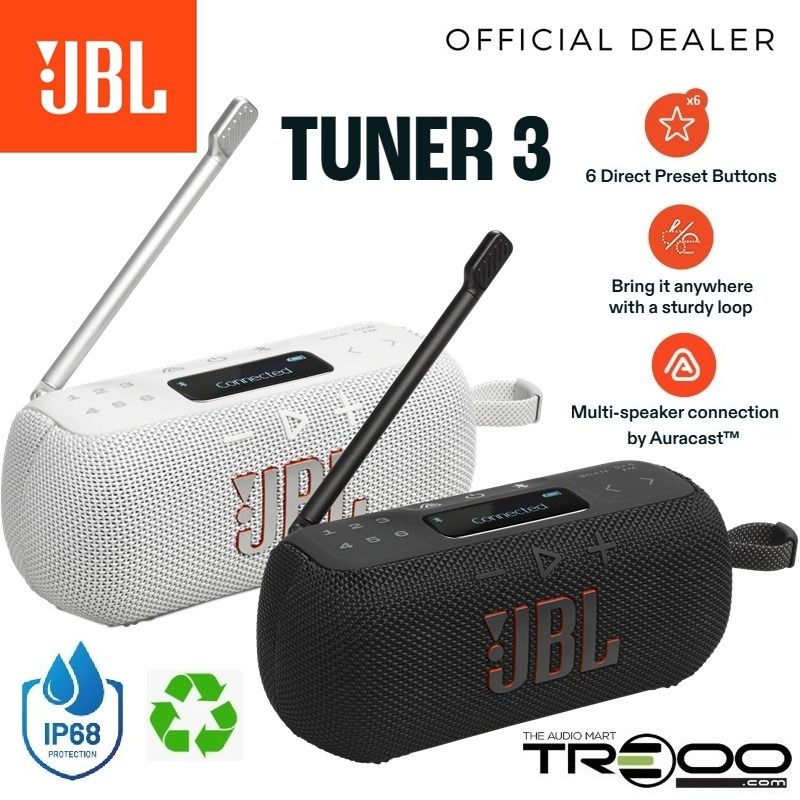[Official]($6.20 Cashback!) JBL Tuner 3 Waterproof Wireless Bluetooth ...