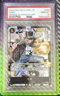 One Piece OP13 JP Sabo Special Alternate Art PSA 10, Hobbies & Toys ...