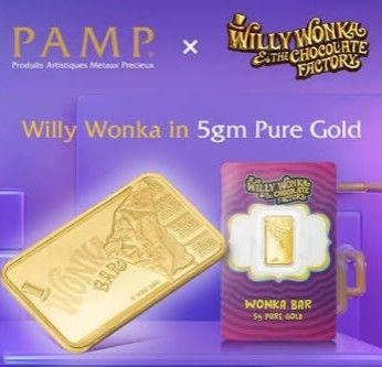 PAMP x Willy Wonka 5g Pure Gold Bar, Hobbies & Toys, Memorabilia ...