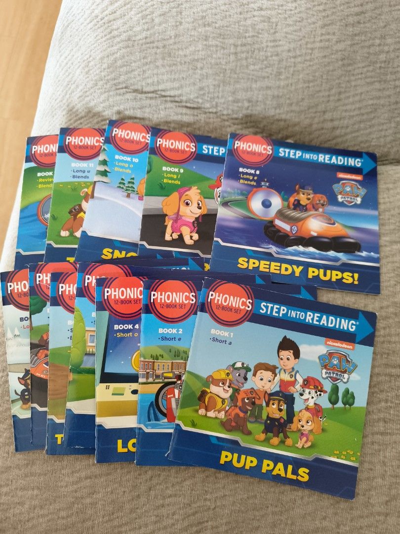 Paw Patrol Phonics Step Into Reading Books Set, Hobbies & Toys, Books ...