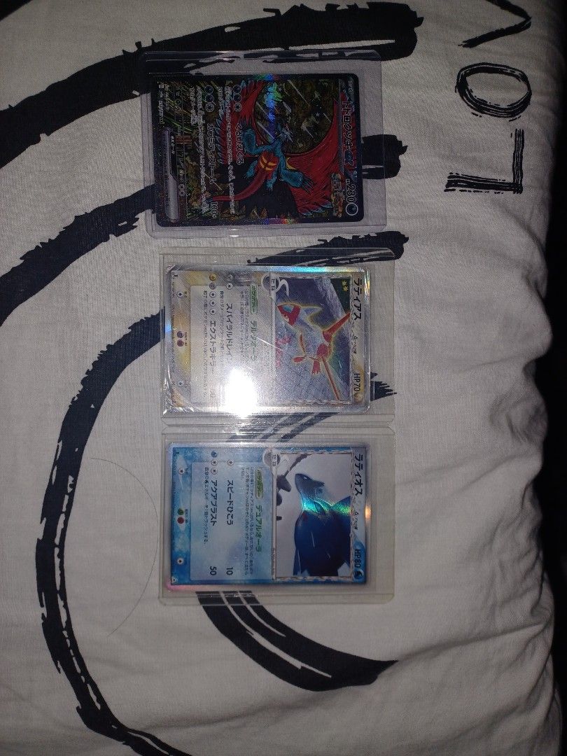 Pokemon Cards - Japanese Latios, Latias, and Roaring moon, Hobbies ...
