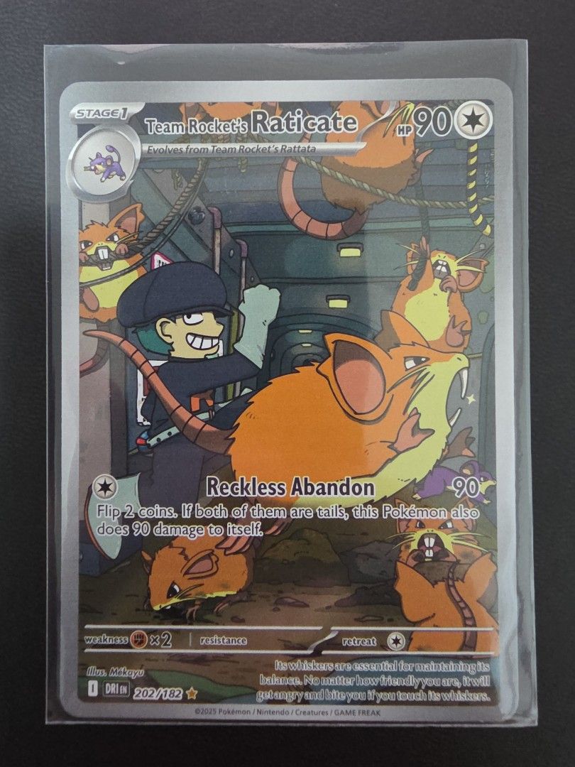 Pokemon TCG Team Rocket's Raticate Holo Card, Hobbies & Toys, Toys ...
