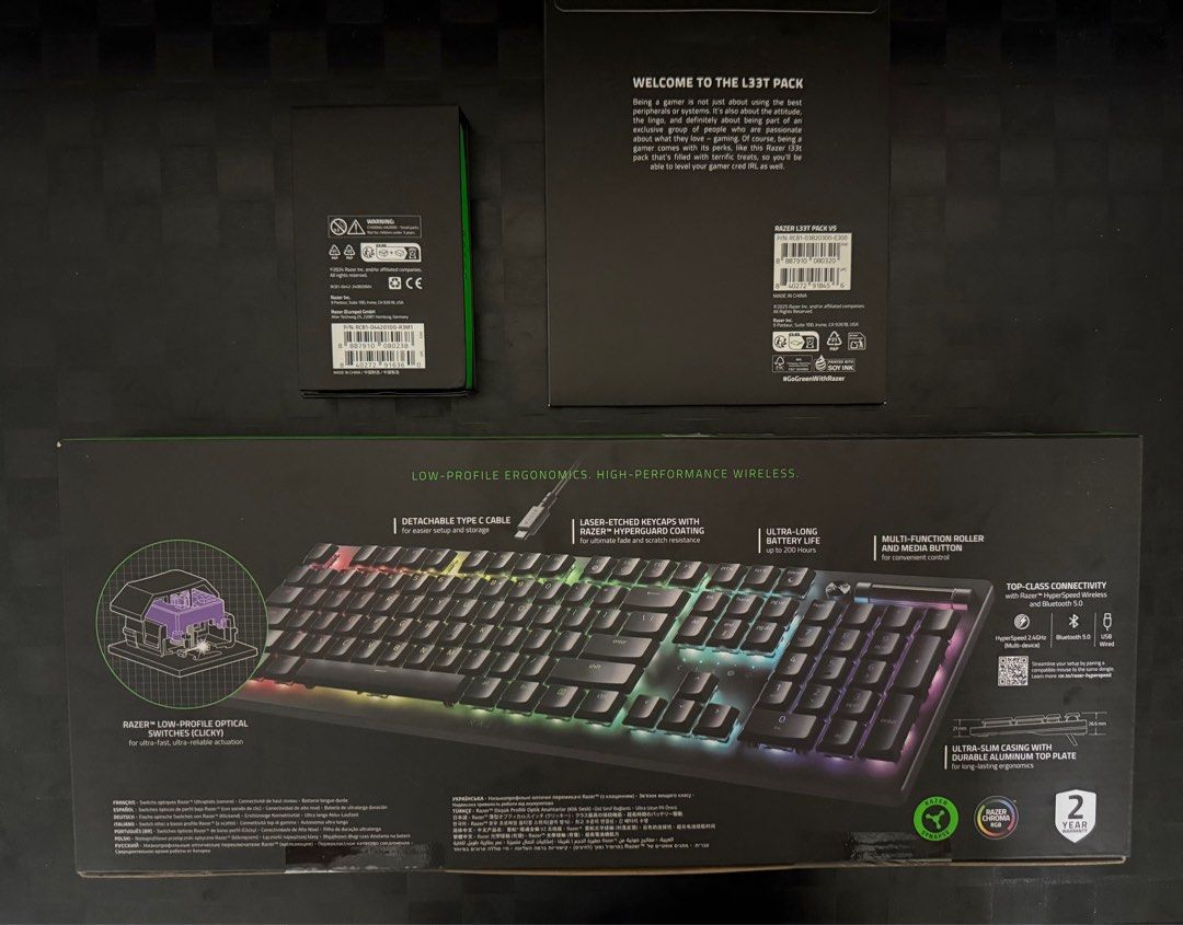 RAZER DEATHSTALKER V2 PRO WIRELESS KEYBOARD, Computers & Tech, Parts ...