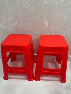 Nippon Home Red Plastic Stool, Furniture & Home Living, Furniture ...