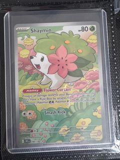 Shaymin illustration rare | shaymin IR | destined rivals | DR | pokemon ...
