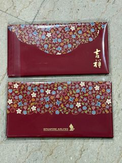 CNY SIA Singapore Airlines Red Packets (5 pieces) Happy Chinese New ...
