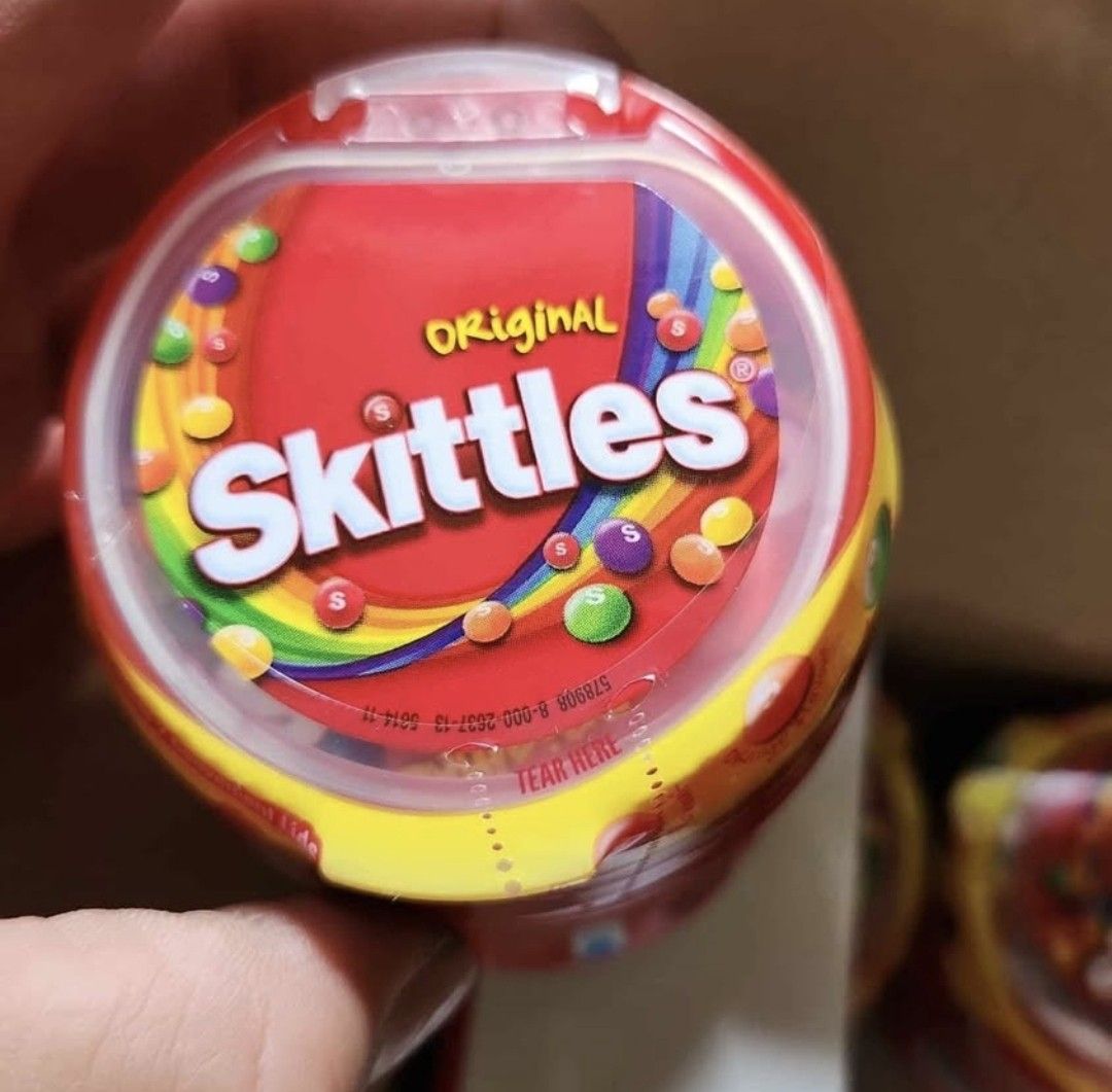 SKITTLES ORIGINAL BIGGIE BOTTLE (6X100G), Food & Drinks, Packaged ...
